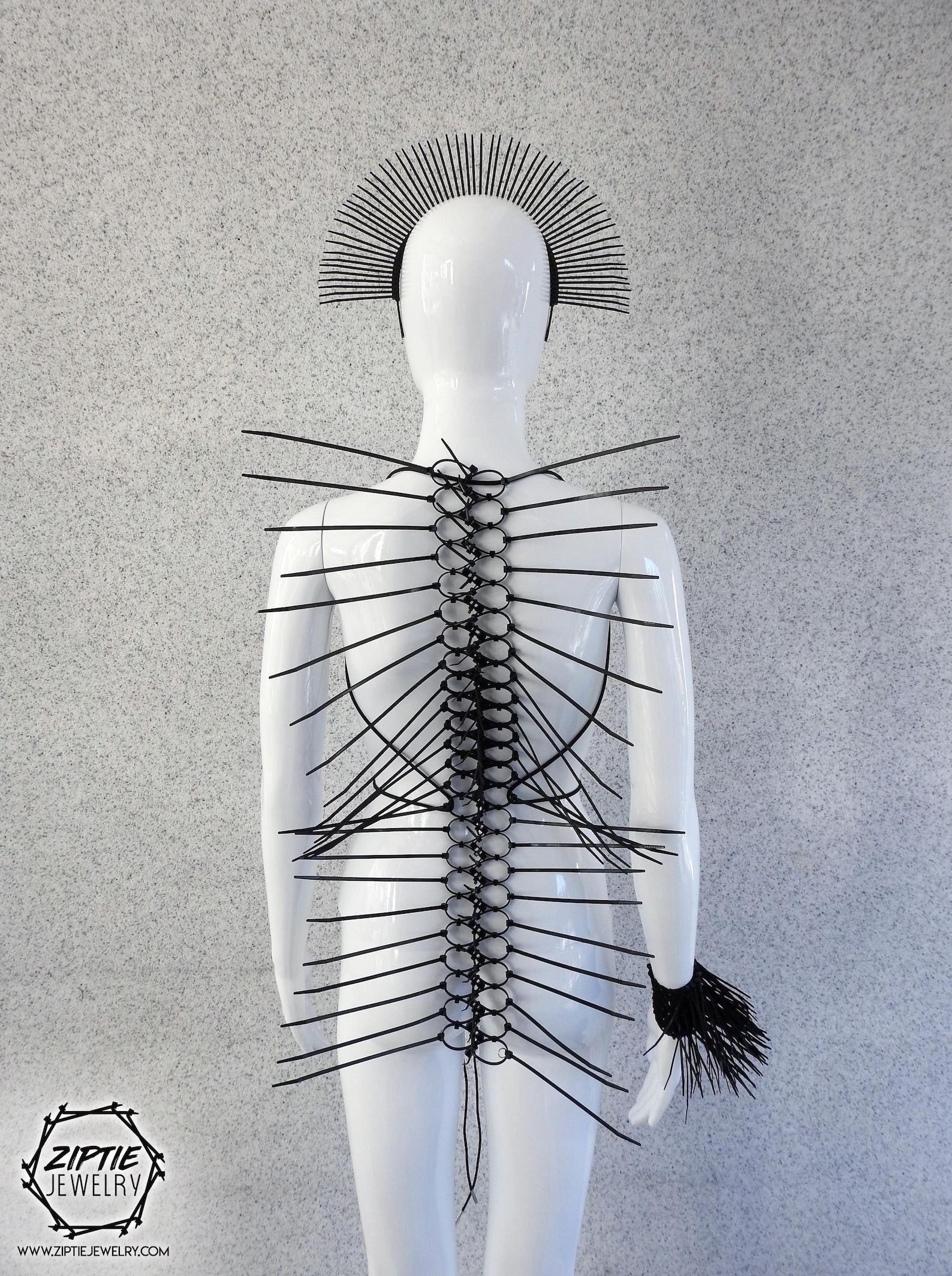 Spike Costume Spine / Zip Tie Cosplay Spine / Spinebone Armour - Etsy ...