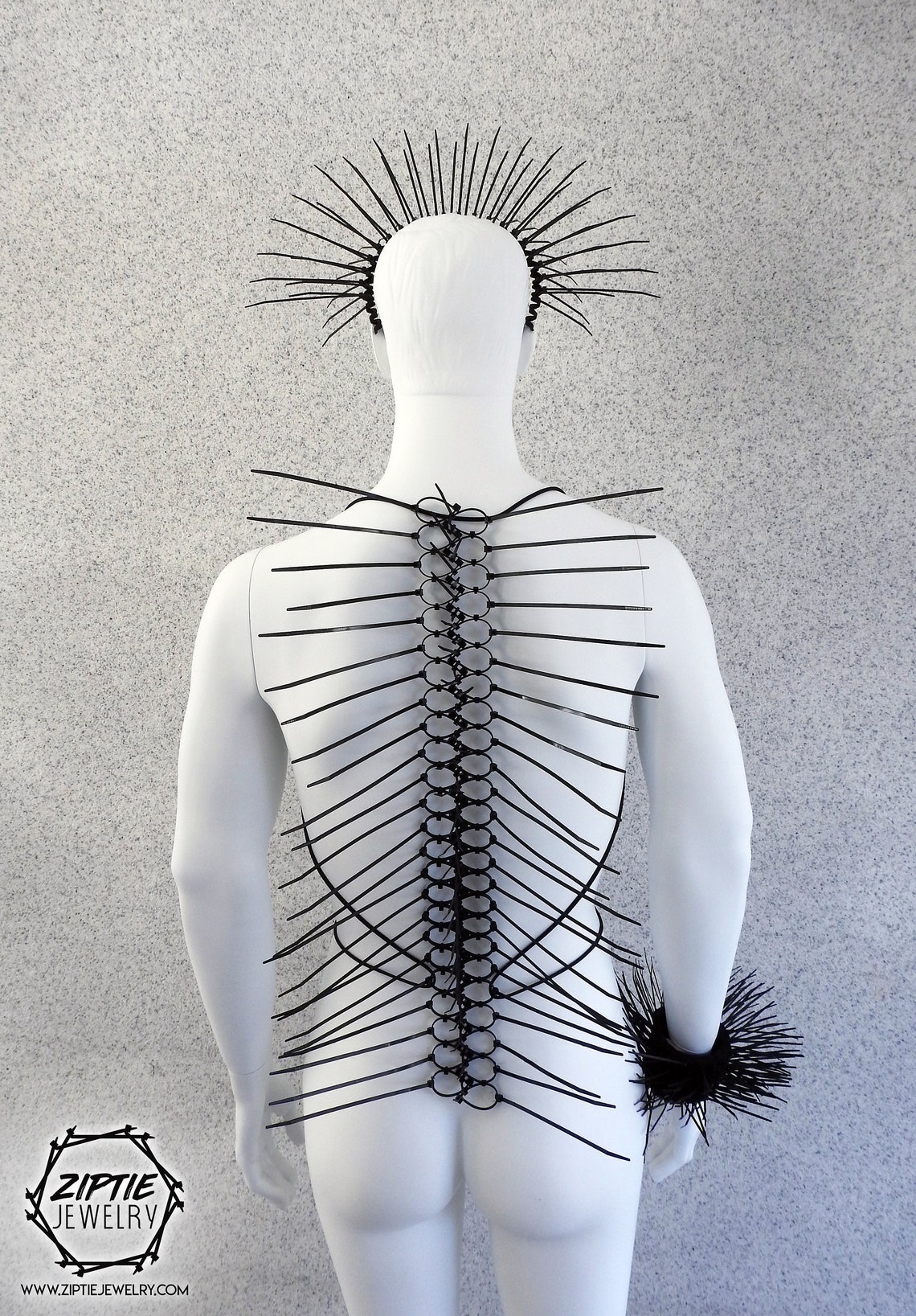 Spike Costume Spine / Zip Tie Cosplay Spine / Spinebone Armour - Etsy