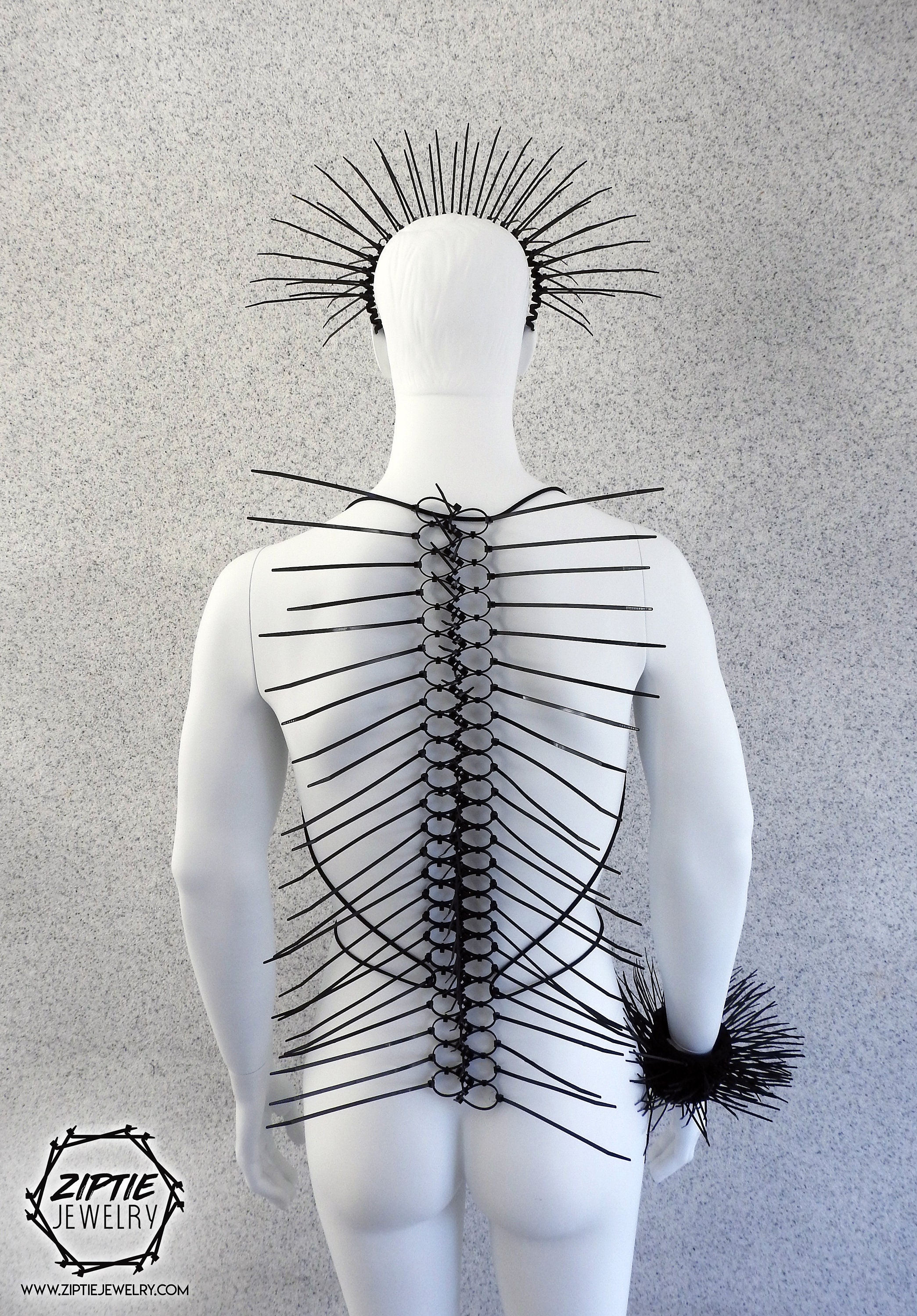 Spike Costume Spine / Zip Tie Cosplay Spine / Spinebone Armour | Etsy