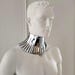 Fringe Silver Statement Neck Wrap, Unique Festival Jewelry, Bold ...