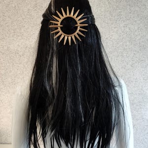 Unique Gold Sunburst Hair Pin - Lightweight, Sturdy & Comfortable 3D ...
