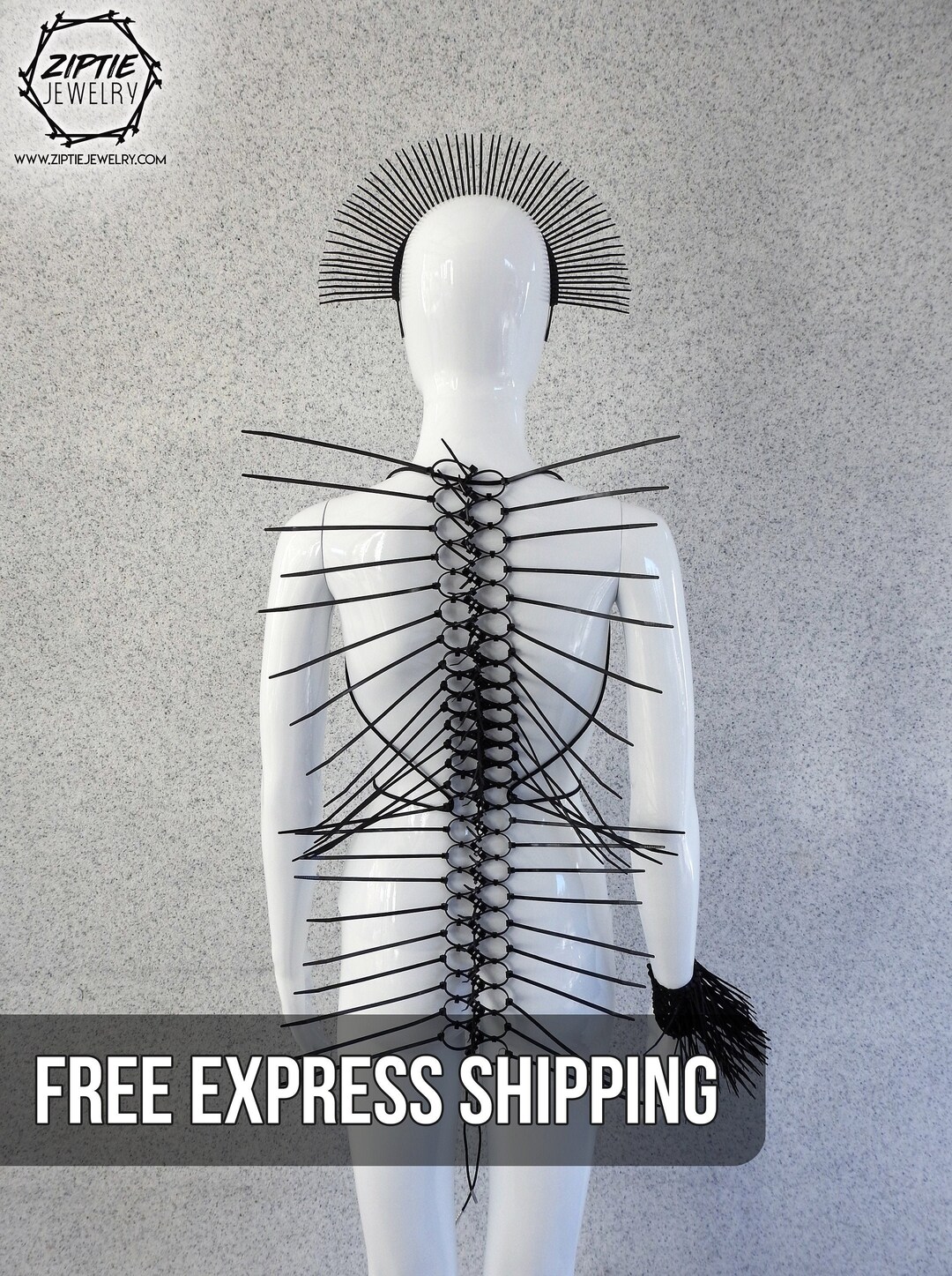 Spike Costume Spine / Zip Tie Cosplay Spine / Spinebone Armour - Etsy