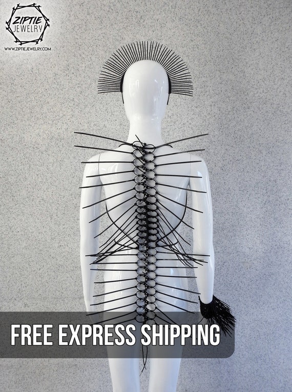 Spike Costume Spine / Zip Tie Cosplay Spine / Spinebone Armour - Etsy
