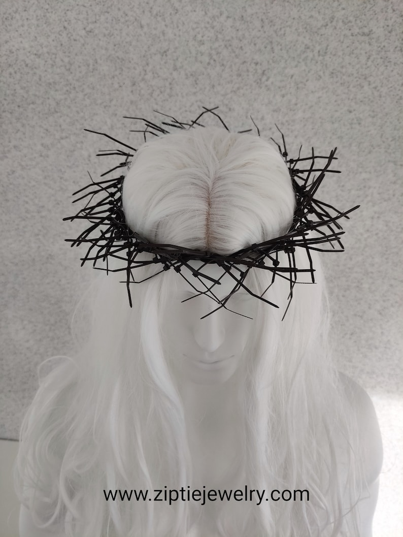 Dark Brown Jesus Thorns Crown / Dark Brown Religious Headpiece ...