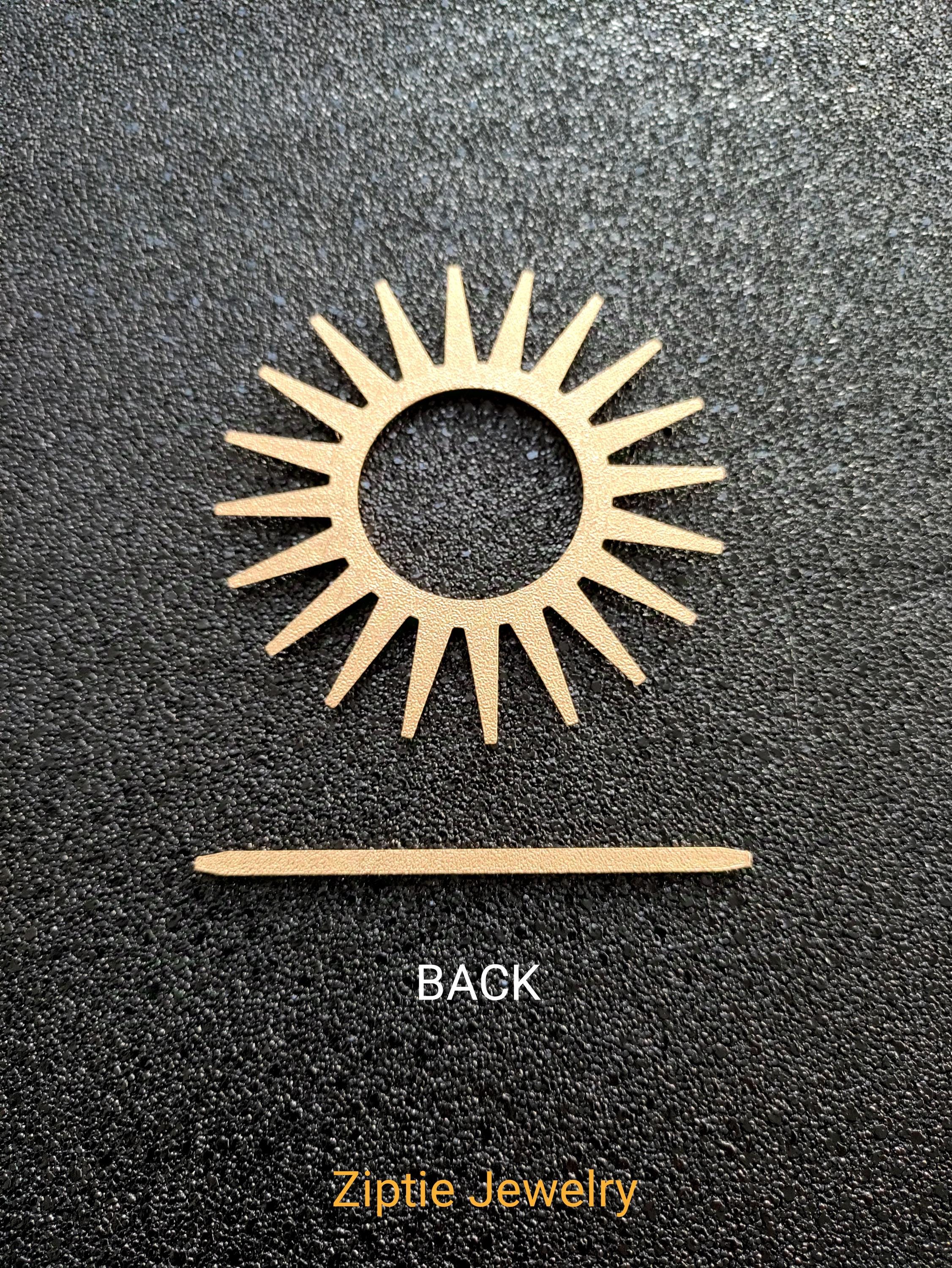 Unique Gold Sunburst Hair Pin - Lightweight, Sturdy & Comfortable 3D ...