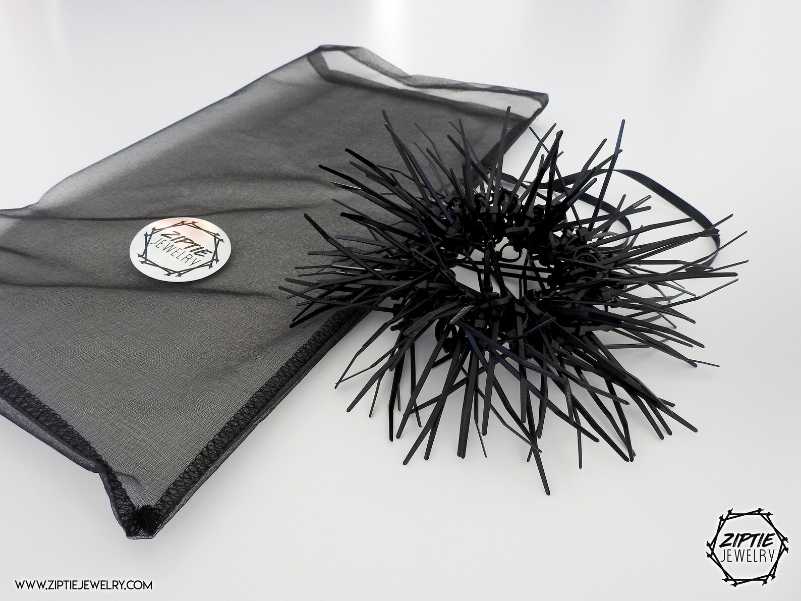 Spike Elastic Bracelet / Black Spike Cuff / Zip Tie Spike Arm - Etsy