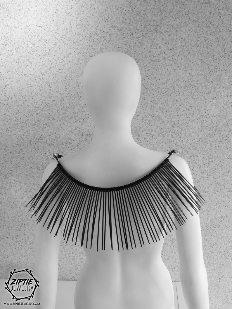 Shoulder Necklace / Fringe Shoulder Pads / Spikes Arm Necklace - Etsy