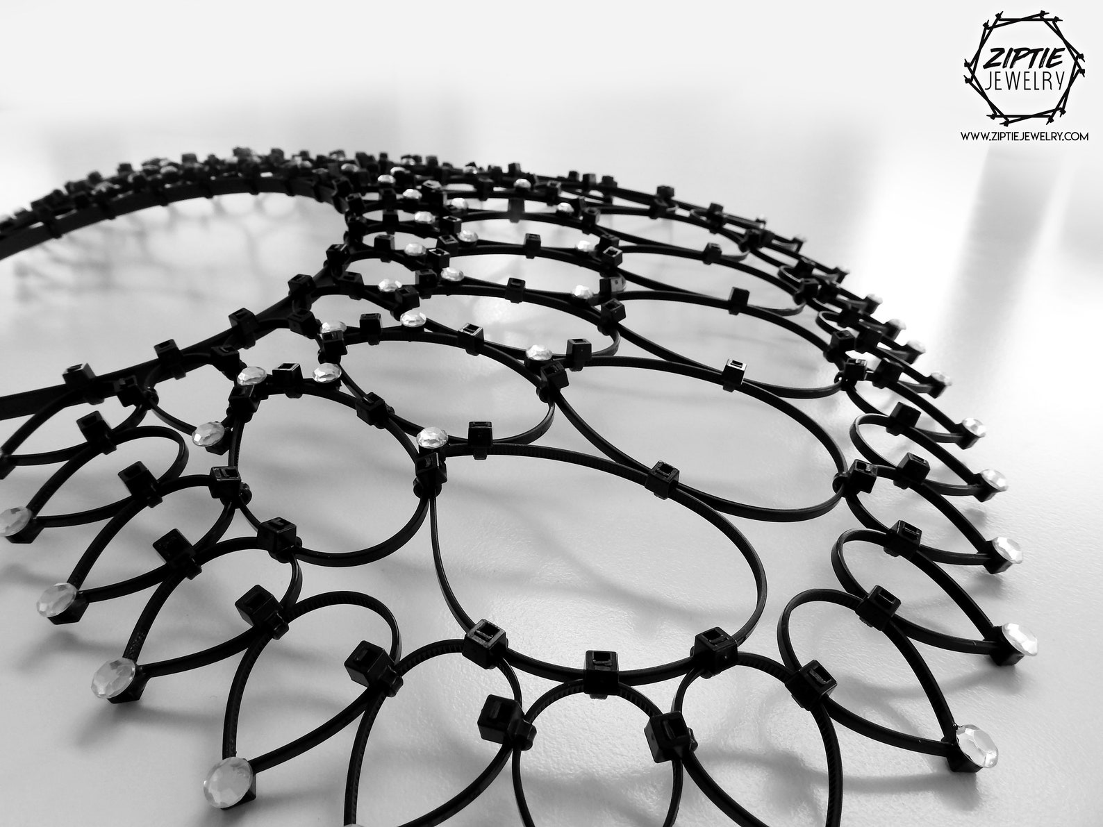 Super Light Black Crown / Zip Tie Halo Crown / Large Headdress / Huge ...