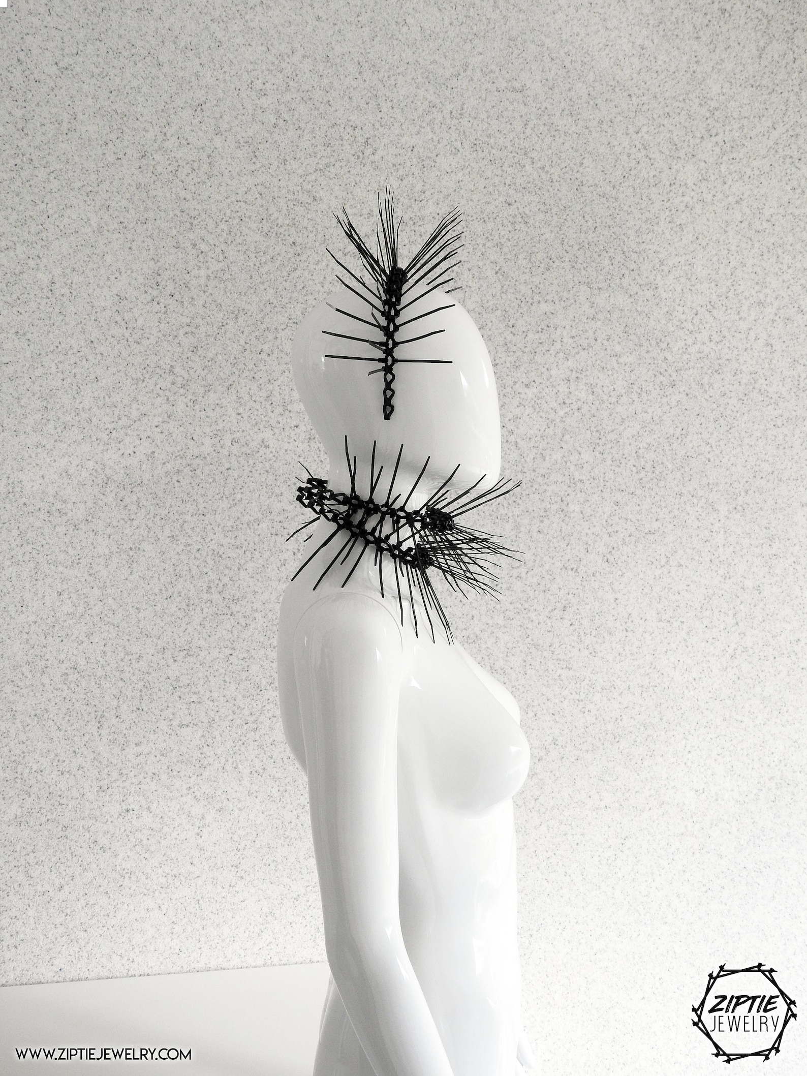 Short Spike Halo Crown / Black Spike Crown / Zip Tie Halo | Etsy