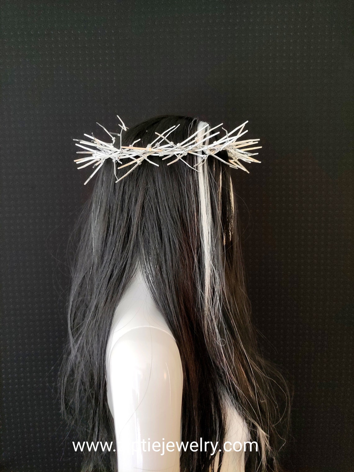 Silver Zip Ties Jesus Thorns Crown / Silver Religious Headpiece ...