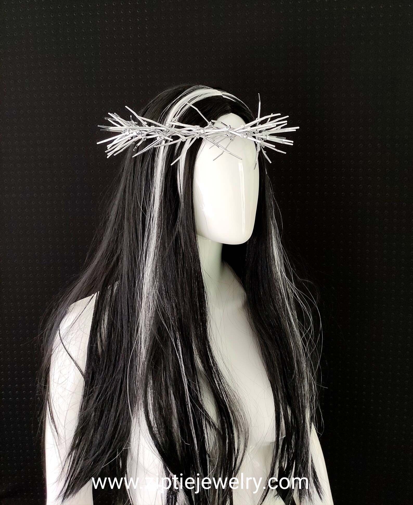Silver Zip Ties Jesus Thorns Crown / Silver Religious Headpiece ...