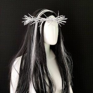 Silver Zip Ties Jesus Thorns Crown / Silver Religious Headpiece ...