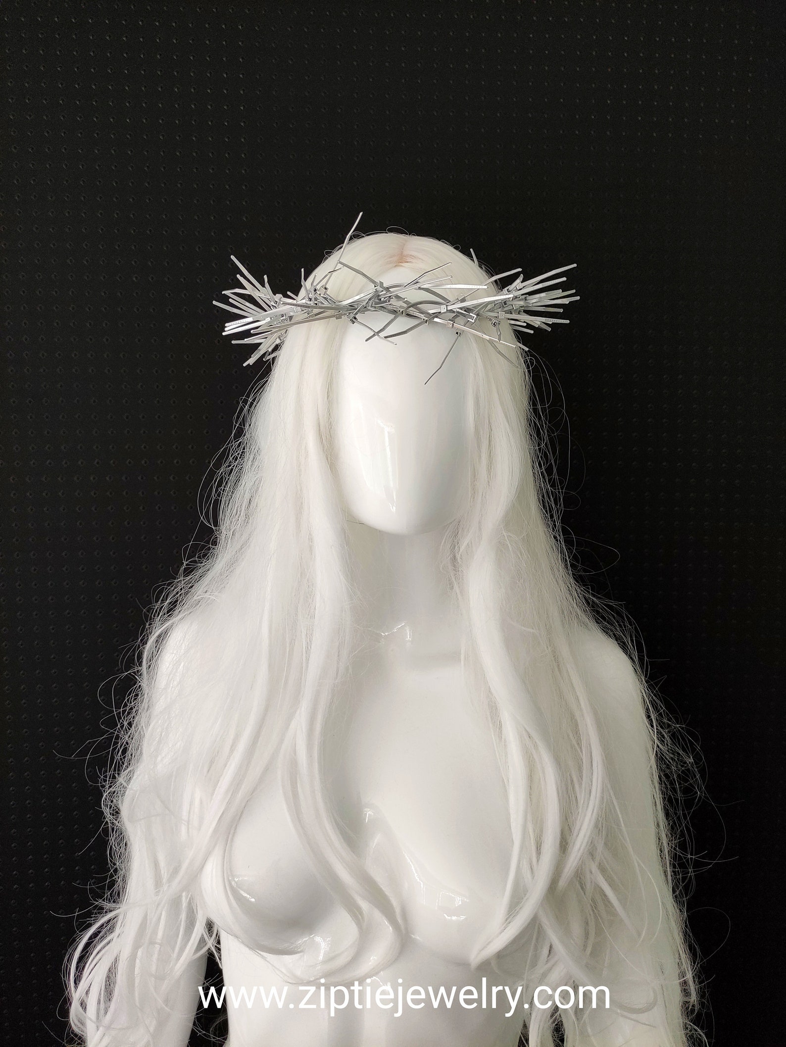 Silver Zip Ties Jesus Thorns Crown / Silver Religious Headpiece ...
