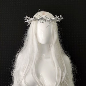 Silver Zip Ties Jesus Thorns Crown / Silver Religious Headpiece ...