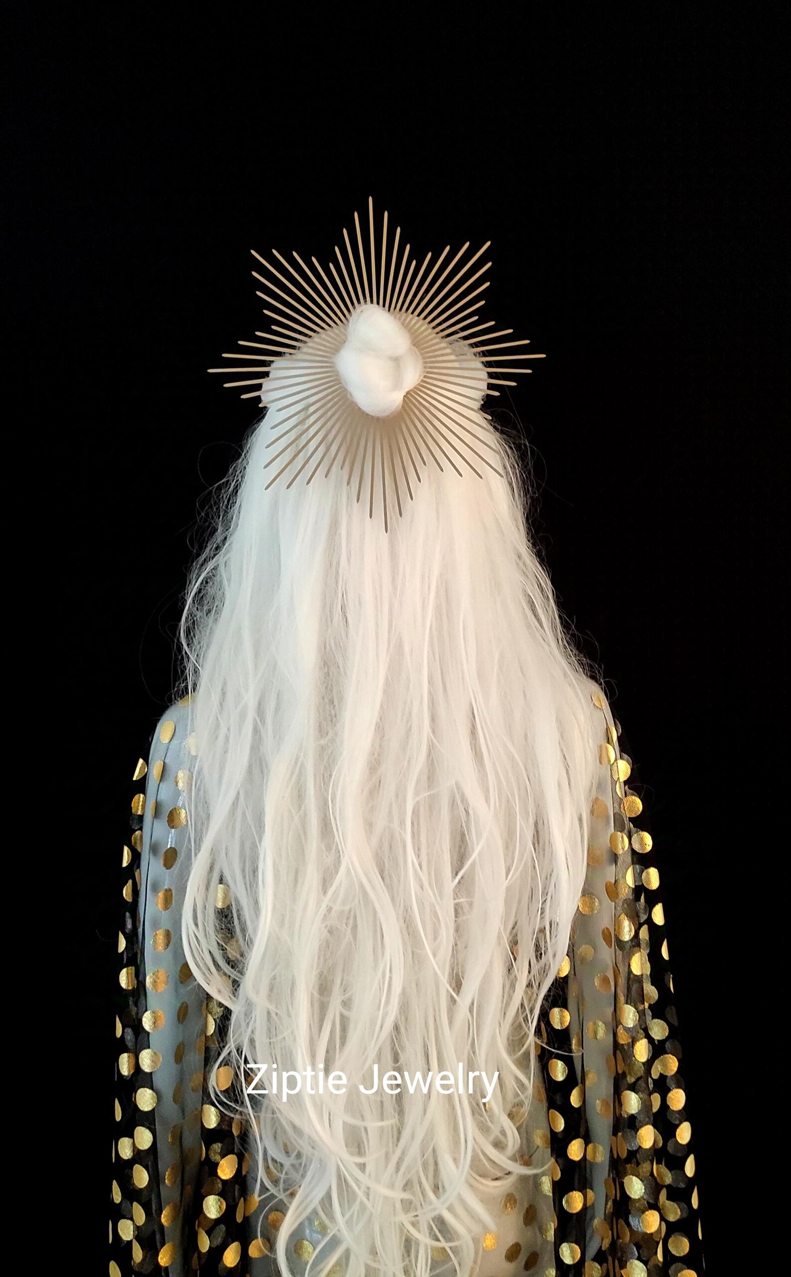 Gold Spike Star Hair Bun Band | Lightweight Bun Accessory | Unique Head ...