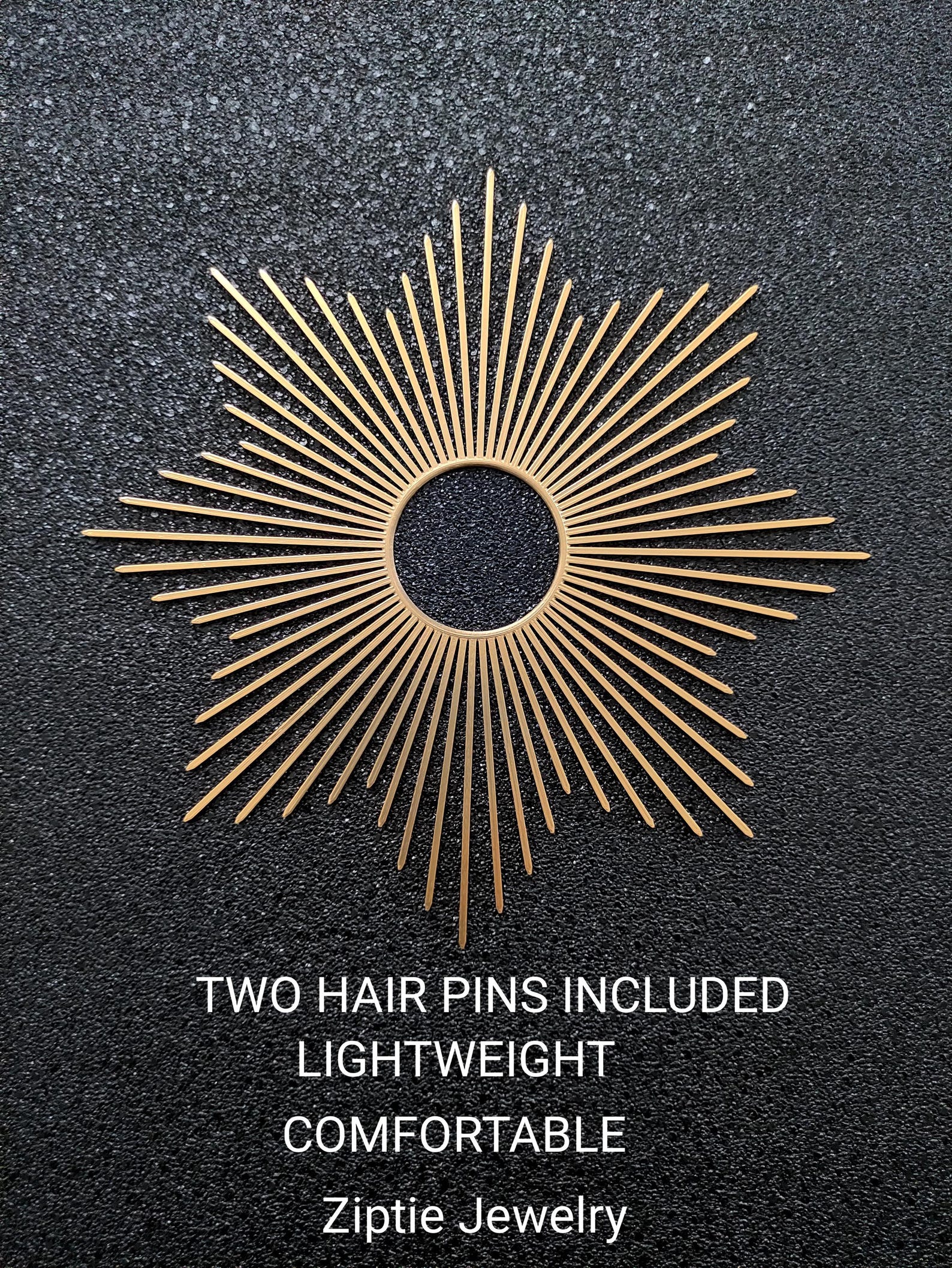 Gold Spike Star Hair Bun Band | Lightweight Bun Accessory | Unique Head ...