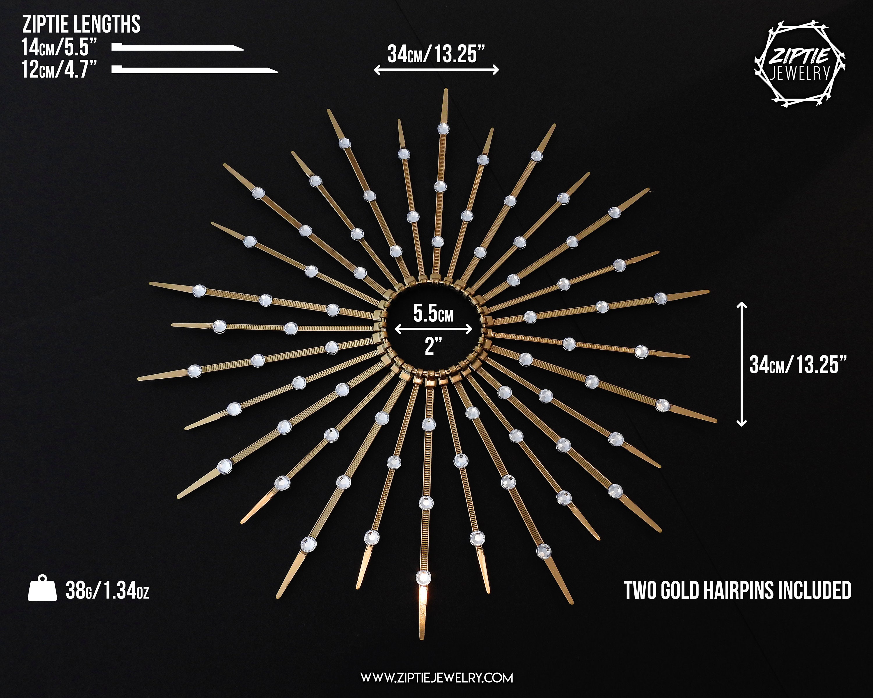 Sun Halo Headdress / Gold Halo Hair Bun Band With Rhinestones - Etsy ...