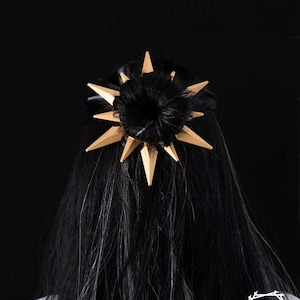 Gold Sun Hair Bun Crown / Halo Crown - Etsy