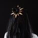 Gold Sun Hair Bun Crown / Halo Crown - Etsy