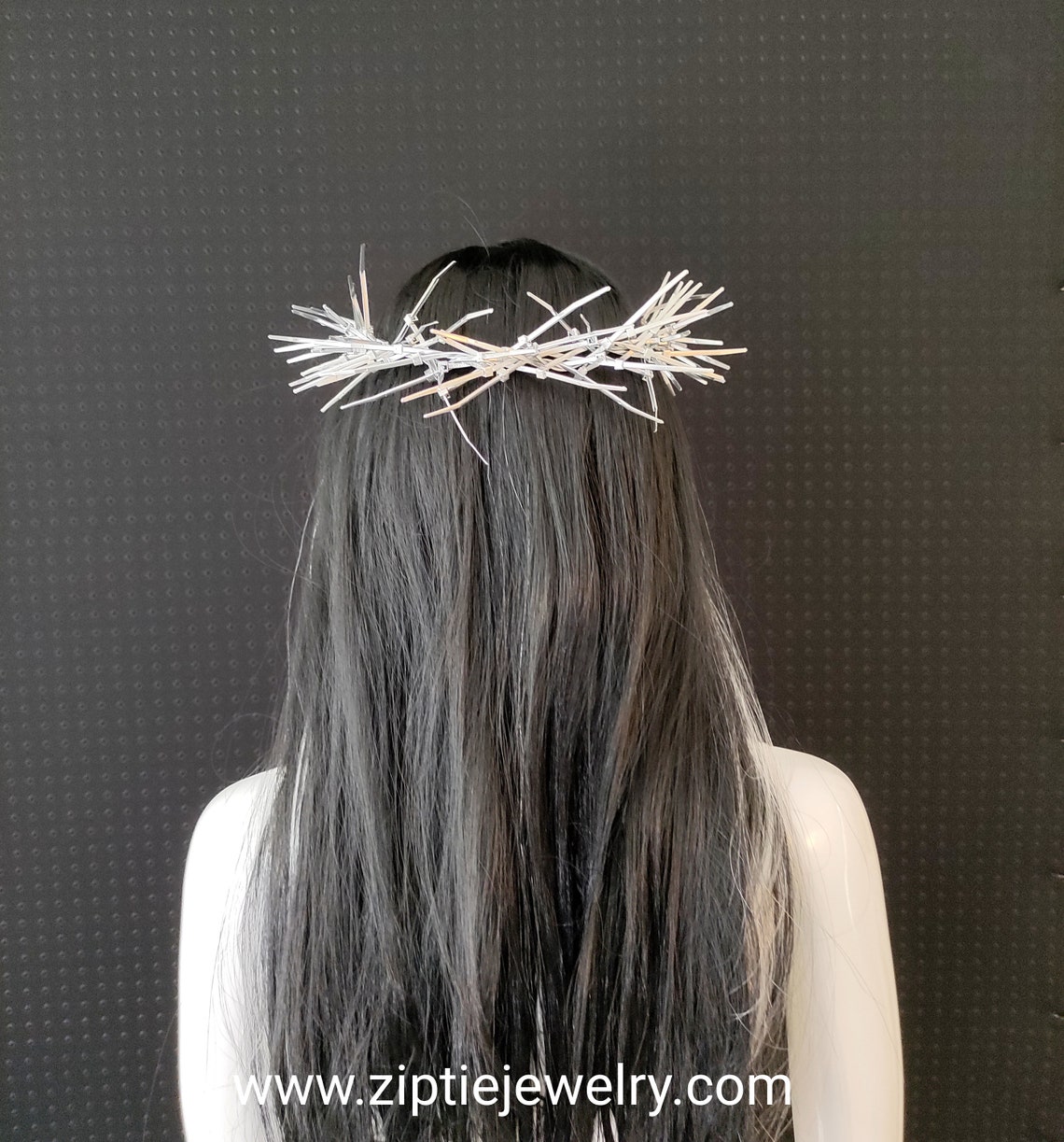 Silver Zip Ties Jesus Thorns Crown / Silver Religious Headpiece ...