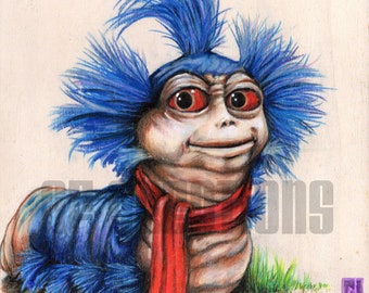 Junk Lady (labyrinth) - 6x6" Print by Gary Flatt - Etsy