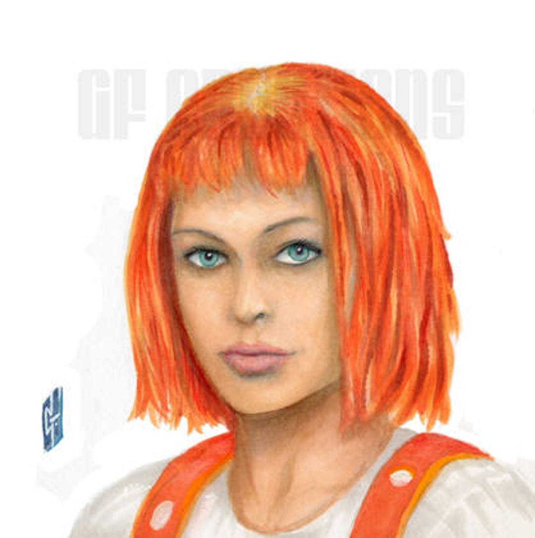 Leeloo From the Fifth Element 6x6 Print by Gary Flatt - Etsy