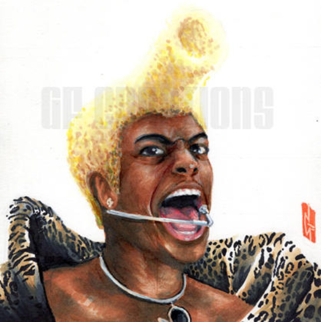 Ruby Rhod From the Fifth Element 6x6 Print by Gary Flatt - Etsy