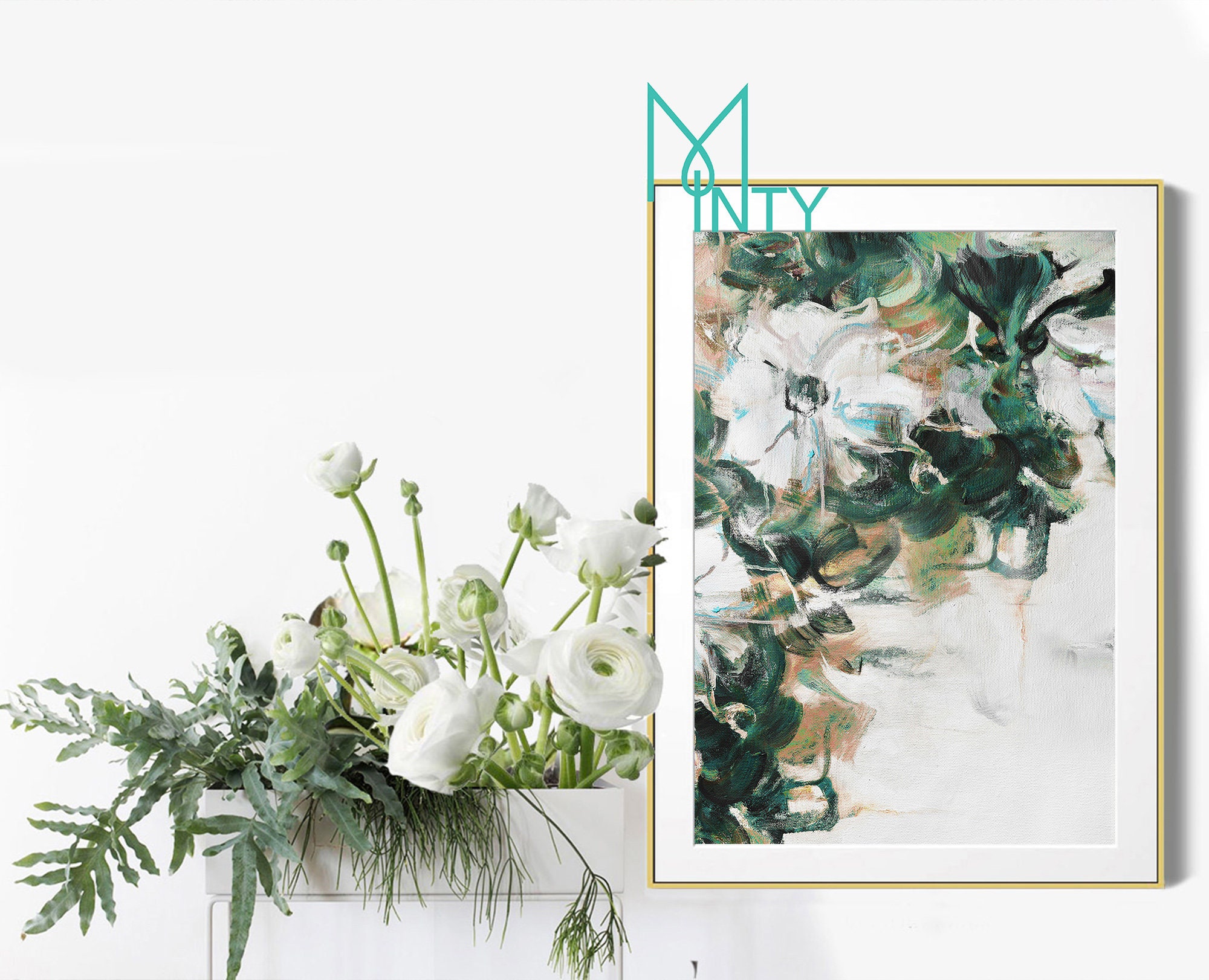 Printable Art Abstract Flower Prints Digital Download Art - Etsy