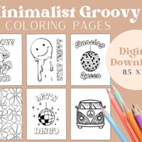 Minimalist Floral Coloring Pages for Adults: Digital Coloring Book ...