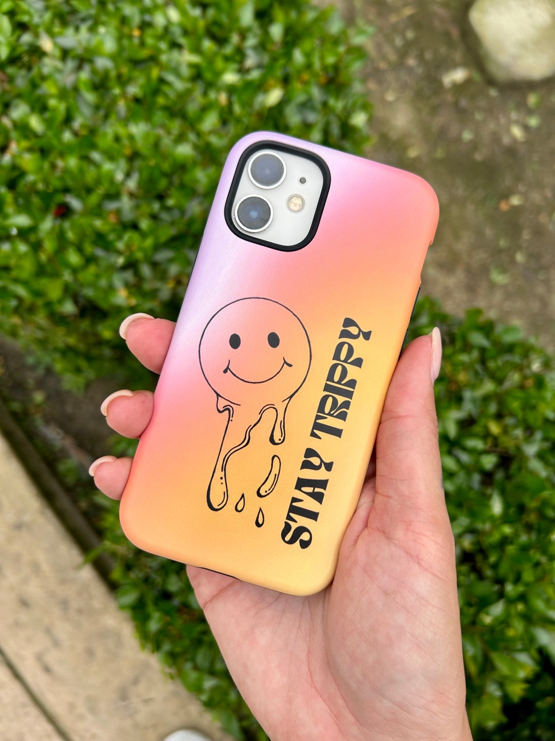 Melting Smiley, Groovy, Stay Trippy, Tough Case for Iphone® (iphone 11 ...