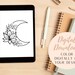 Minimalist Floral Coloring Pages for Adults: Digital Coloring Book ...