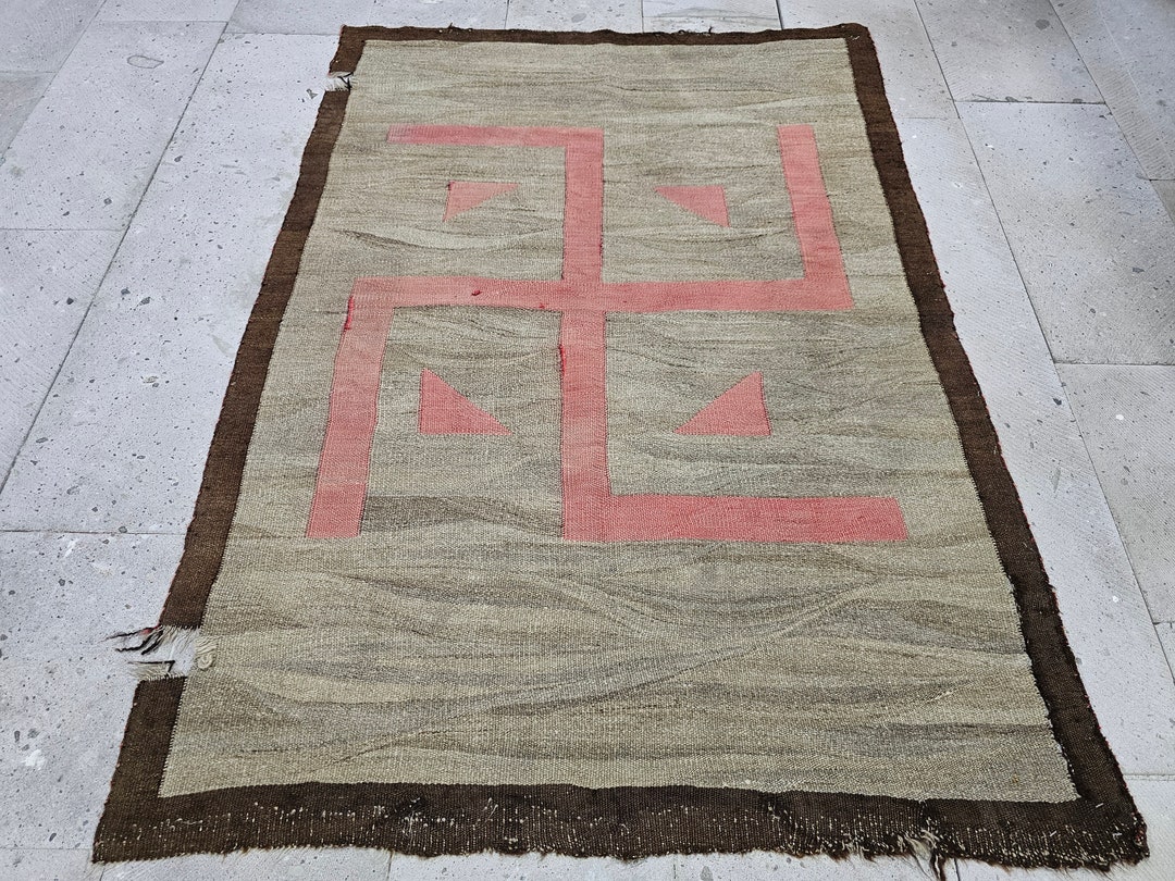 Antique Navaho Rug,native Americans Rug,teec Non Pos Rug,navaho Wowen ...