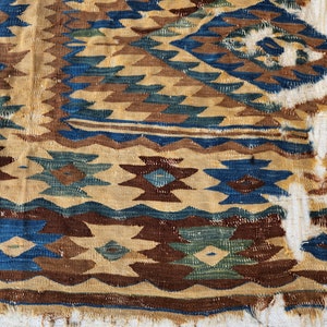 19th Century Antique Balkans Rug Handwoven Manastır Kilim, Antique Rug ...