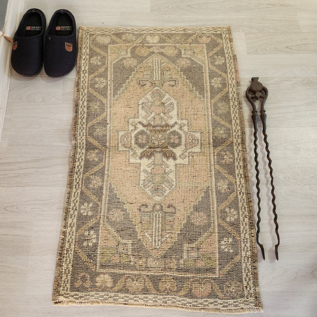 Turkish Small Rug,vintage Rug,handknotted Rug,bath Room Rug,entry Rug ...