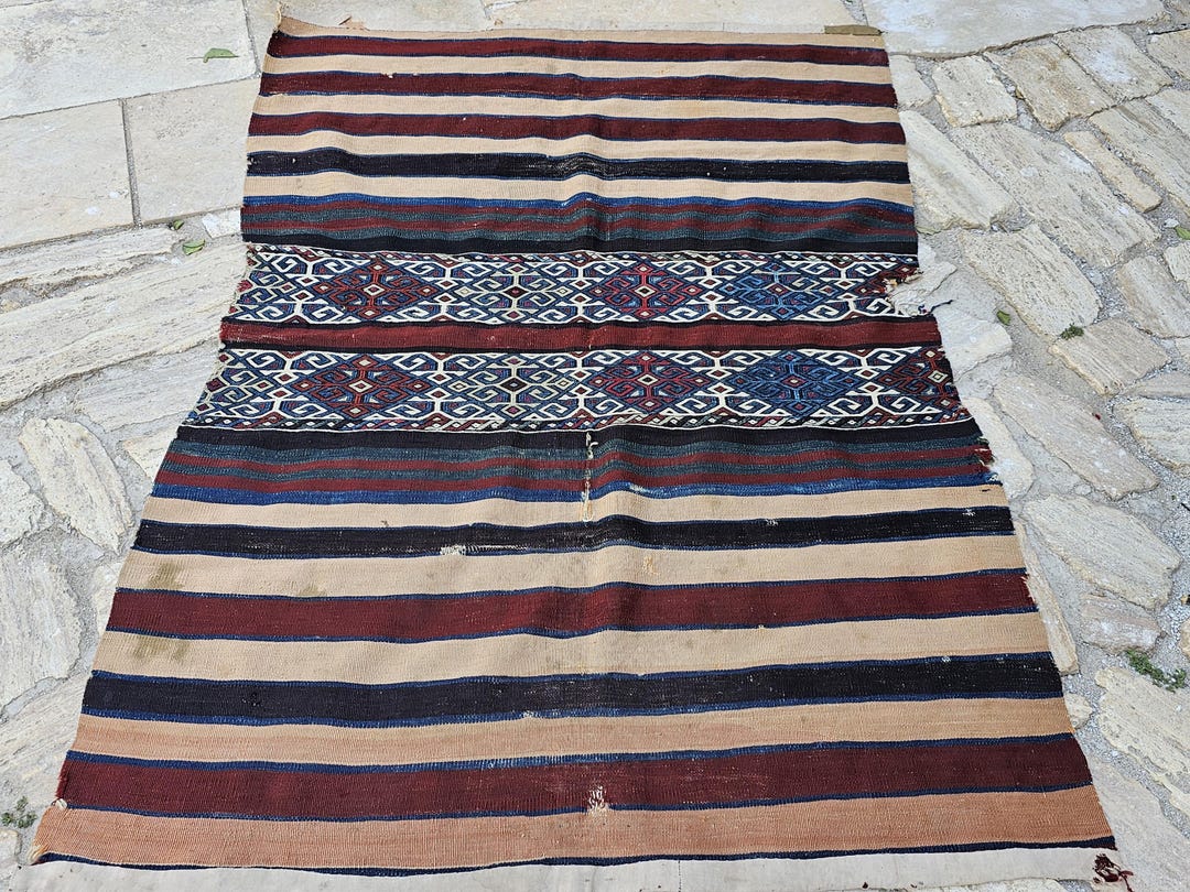 Cappadocia Turkish Antique Kilim,handmade Soumak Rug,it Belongs to ...