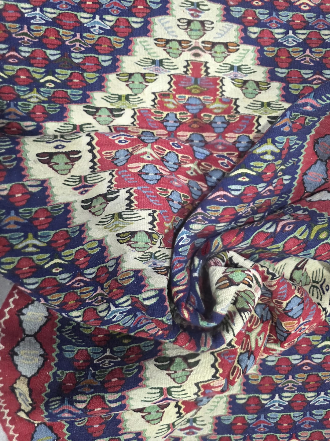 Senneh Kurdish Kilim,vintage Handweaving Runner Rug,home Decor Entrway ...
