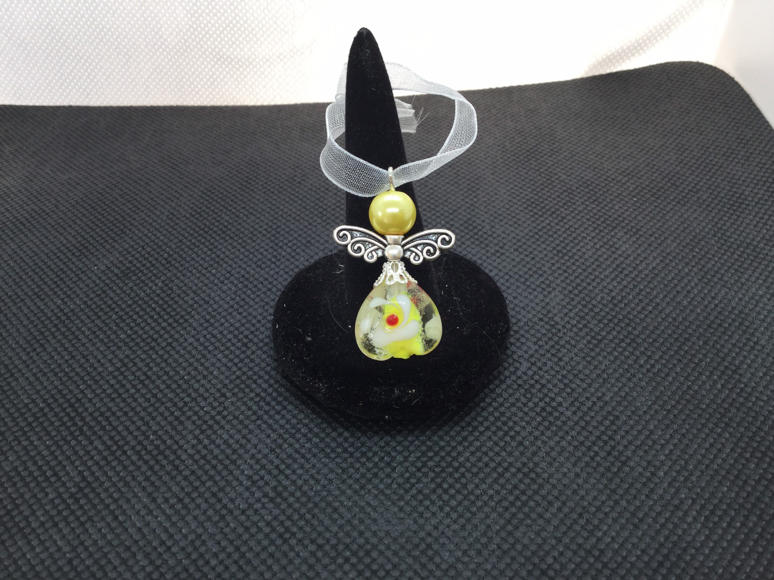 Swirly Angel Heart Charm - Etsy
