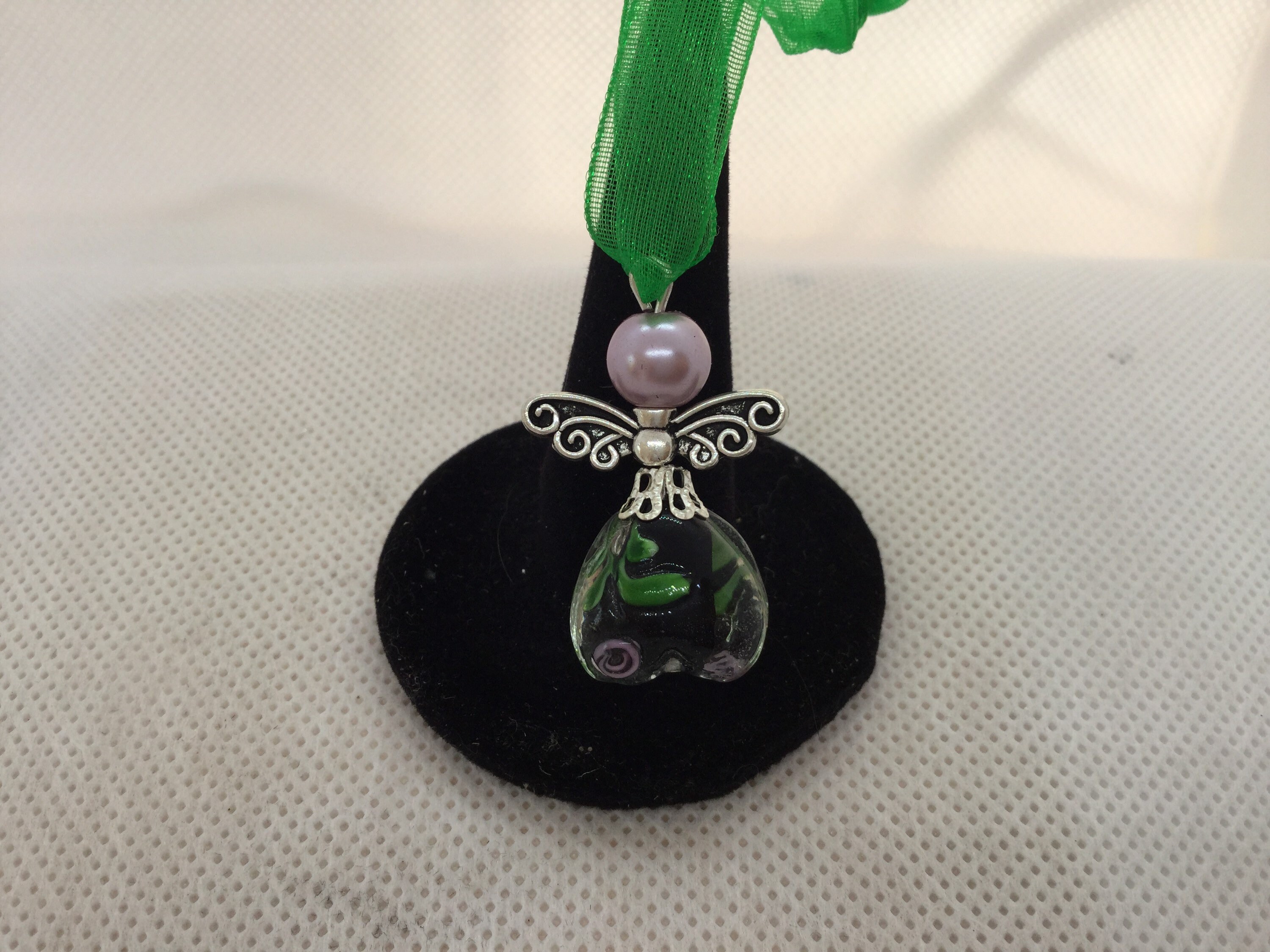 Swirly Angel Heart Charm - Etsy