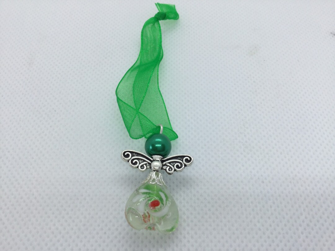 Swirly Angel Heart Charm - Etsy