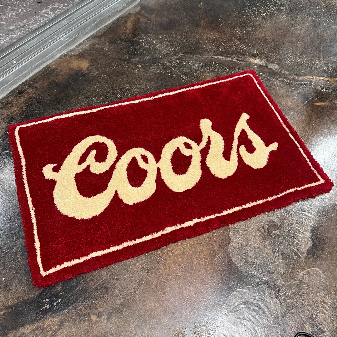 Coors Beer Tufted Rug or Carpet red/white - Etsy