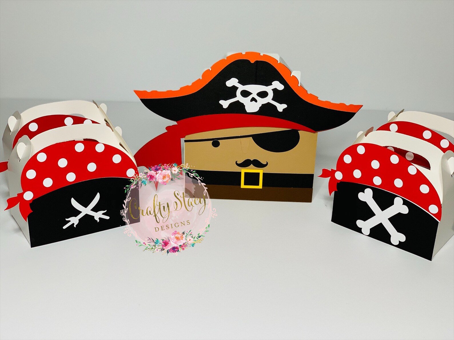 Pirate Theme Favor Box Pirate Favor Box Pirate Treat Boxes - Etsy