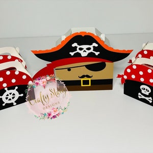 Pirate Theme Favor Box, Pirate Favor Box, Pirate Treat Boxes, Pirate ...