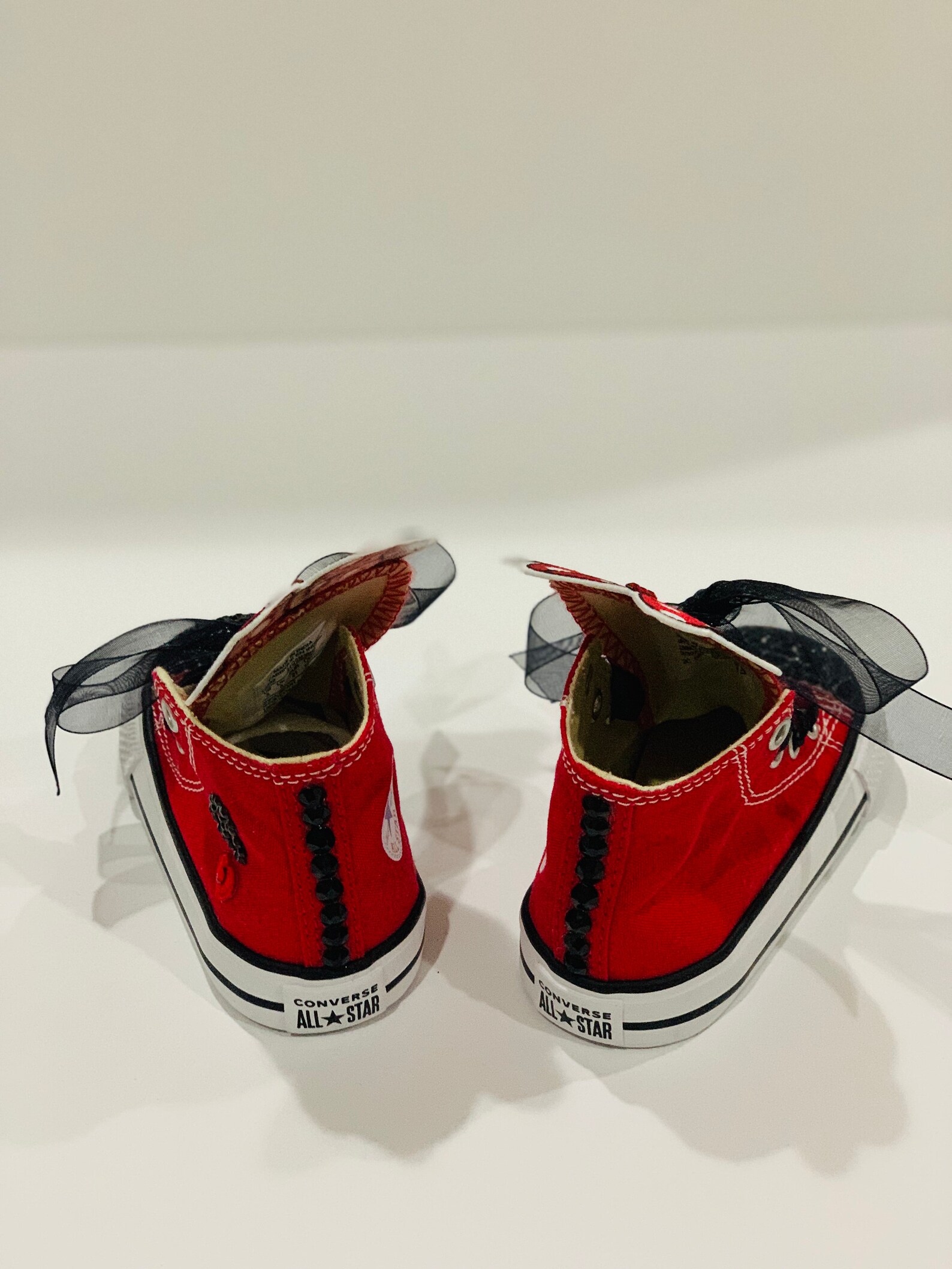 Minnie Mouse Swarovski Converse Minnie Mouse Bling Converse - Etsy