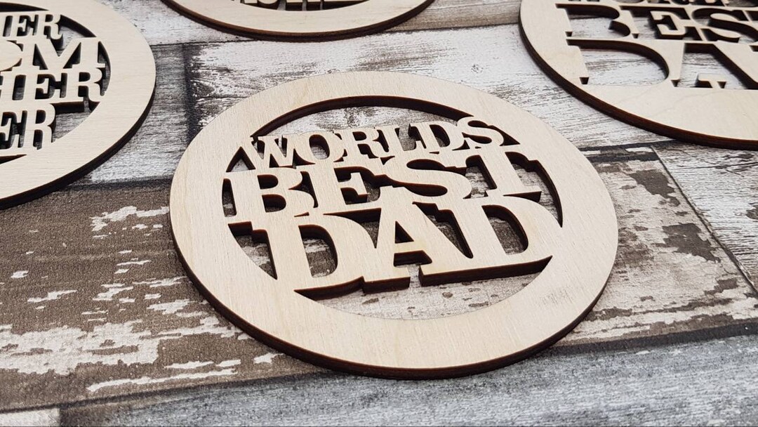 Worlds Best Dad Coaster Fathers Day Gift - Etsy