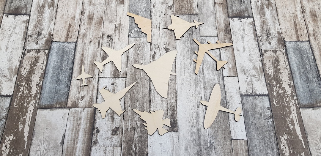 Plane Fighter Jet Wooden Craft Blanks - Etsy