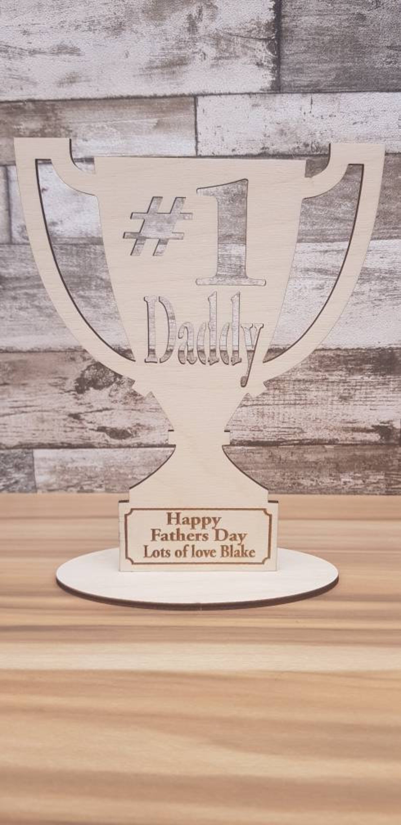 Personalised Trophies Fathers Day - Etsy