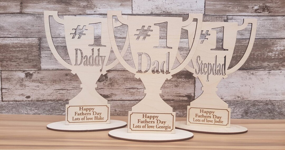 Personalised Trophies Fathers Day - Etsy