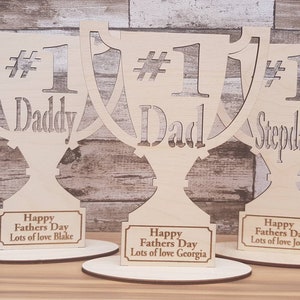 Personalised Trophies Fathers Day - Etsy