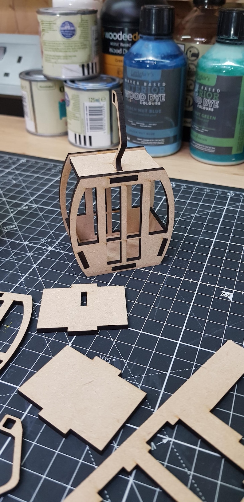 Mini Ski Lift Gondola Laser Cut Assembly Kit - Etsy