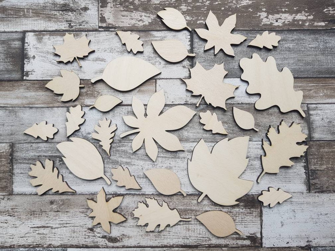 27 Piece Leaf Craft Pack - Etsy